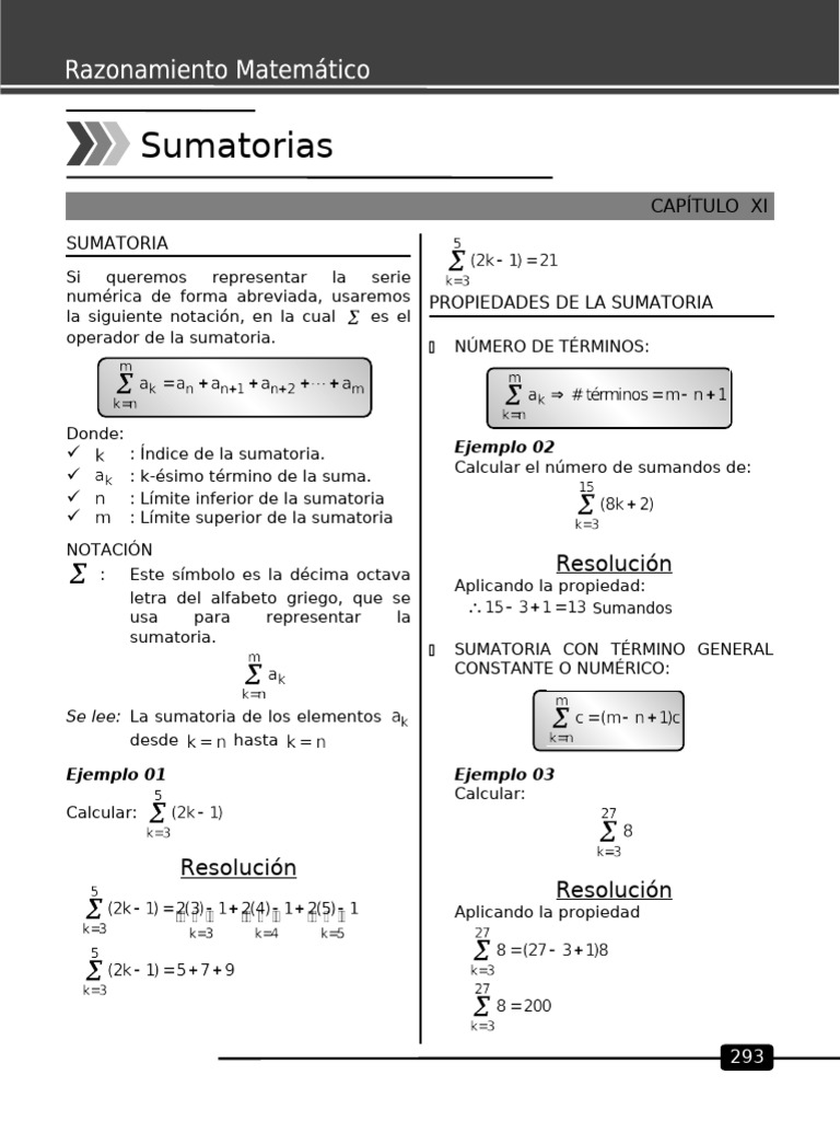 Sumatorias | PDF