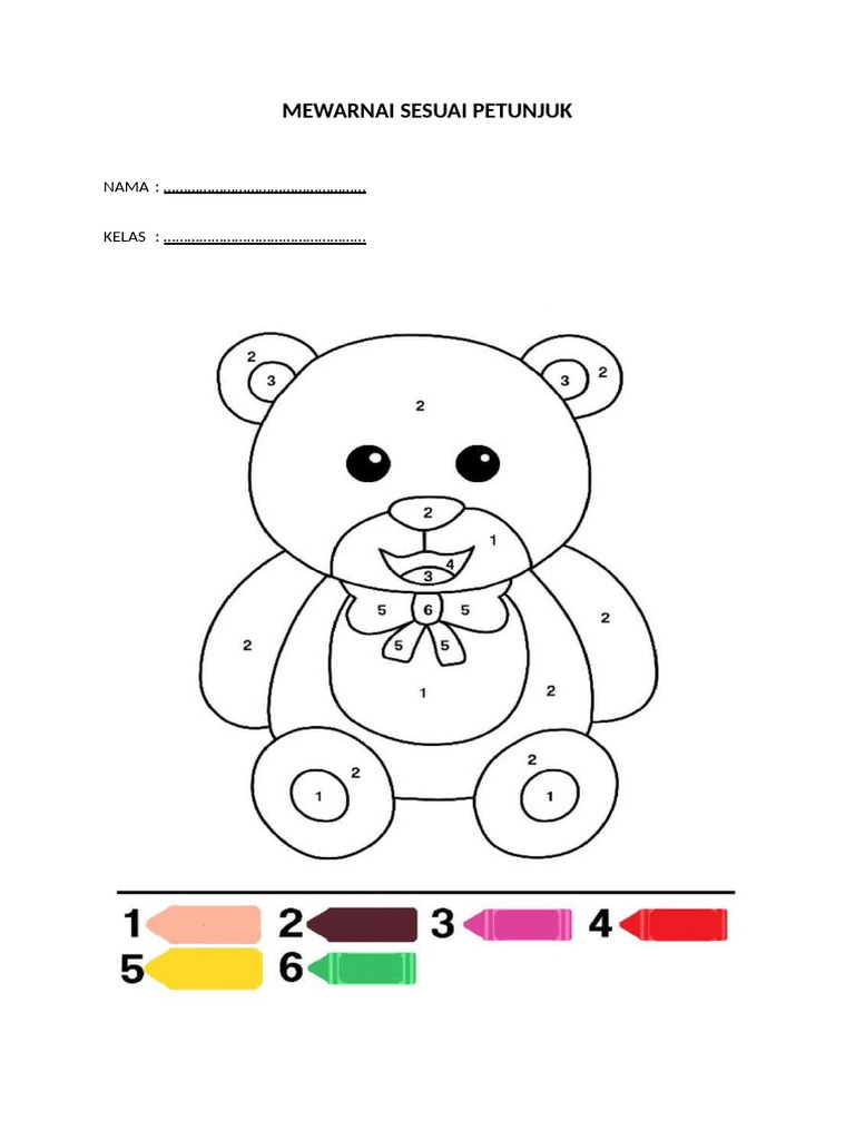 Mewarnai Sesuai Petunjuk | PDF