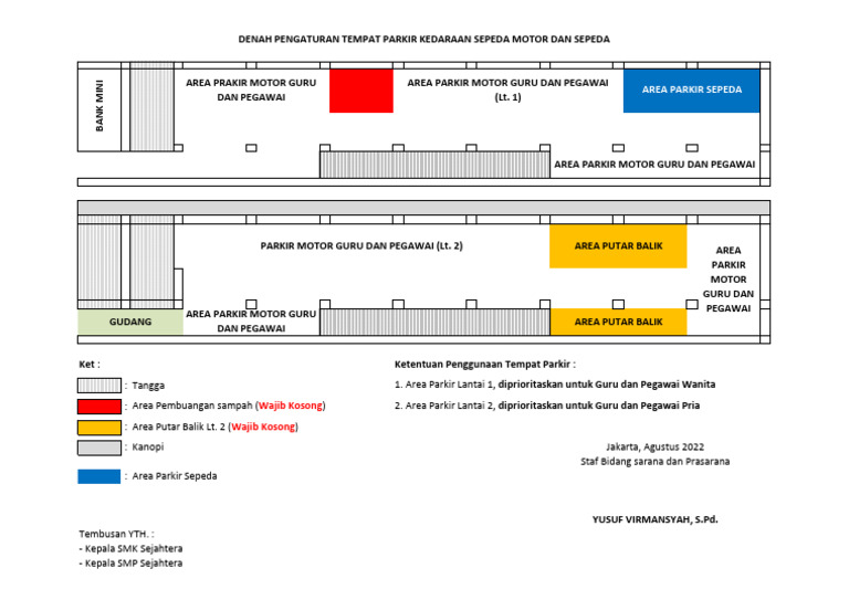 Denah Parkir Motor | PDF
