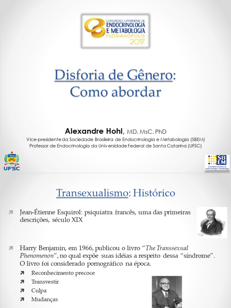 16h00 Disforia de Genero Alexandre | PDF