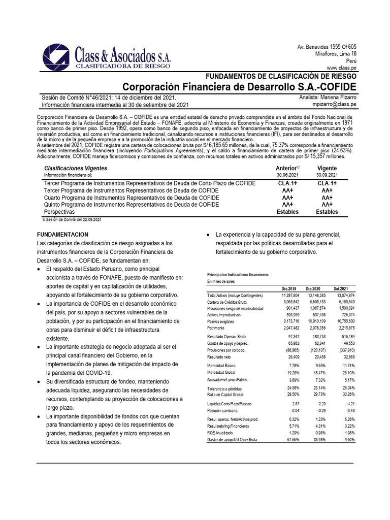 Fundamentos Cofide Set21 | PDF