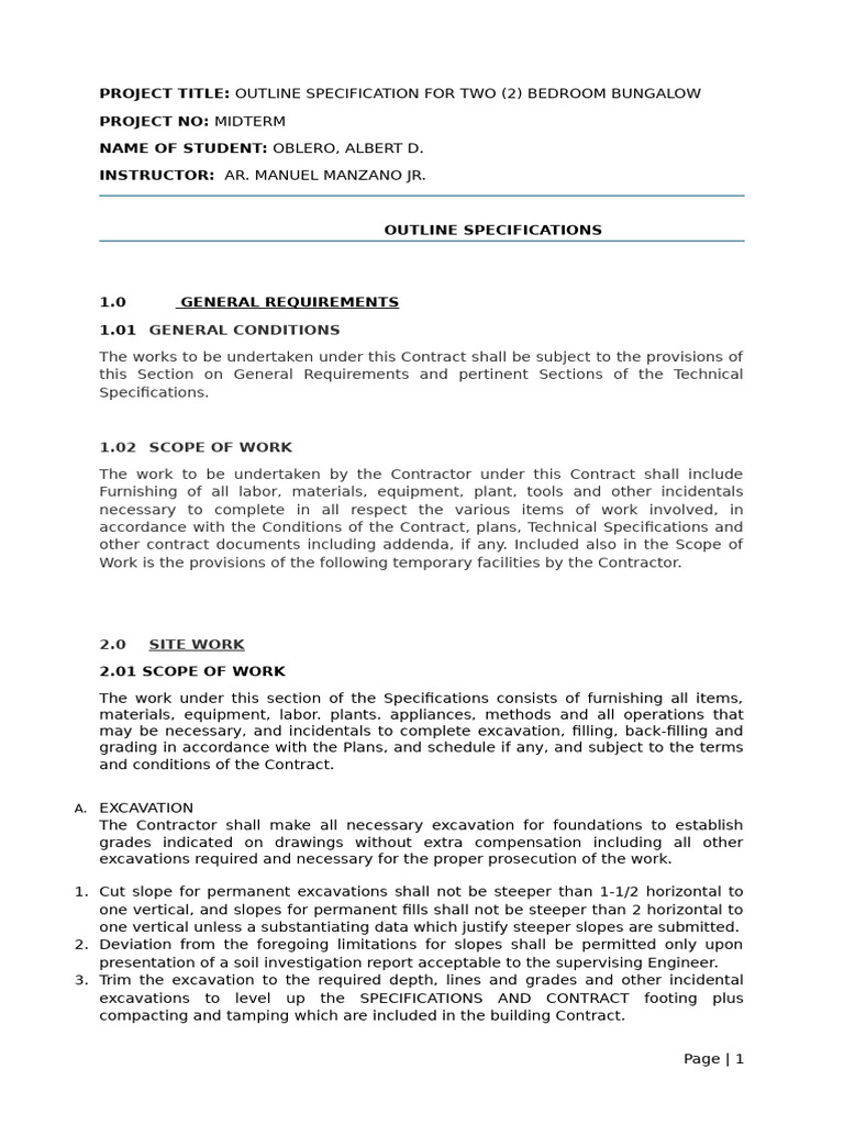 OBLERO, ALBERT D.-OUTLINE-SPECIFICATION_MT-REQUIREMENT | PDF