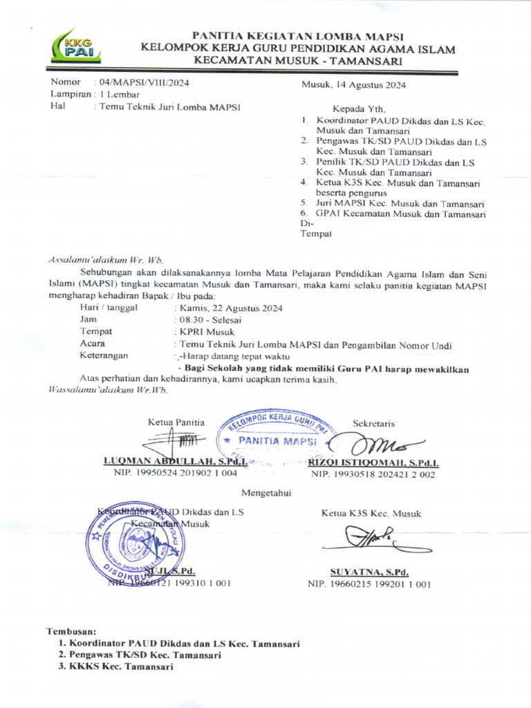 Undangan Temu Teknik | PDF