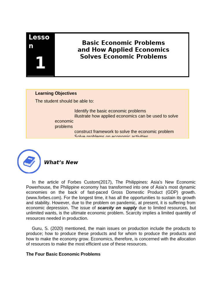Module 2. Applied Economics | PDF