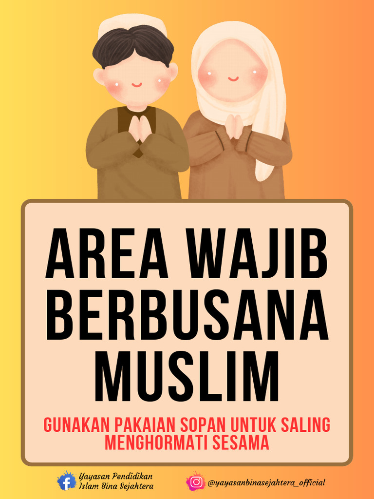 Area Wajib Berbusana Muslim 3 Pcs | PDF