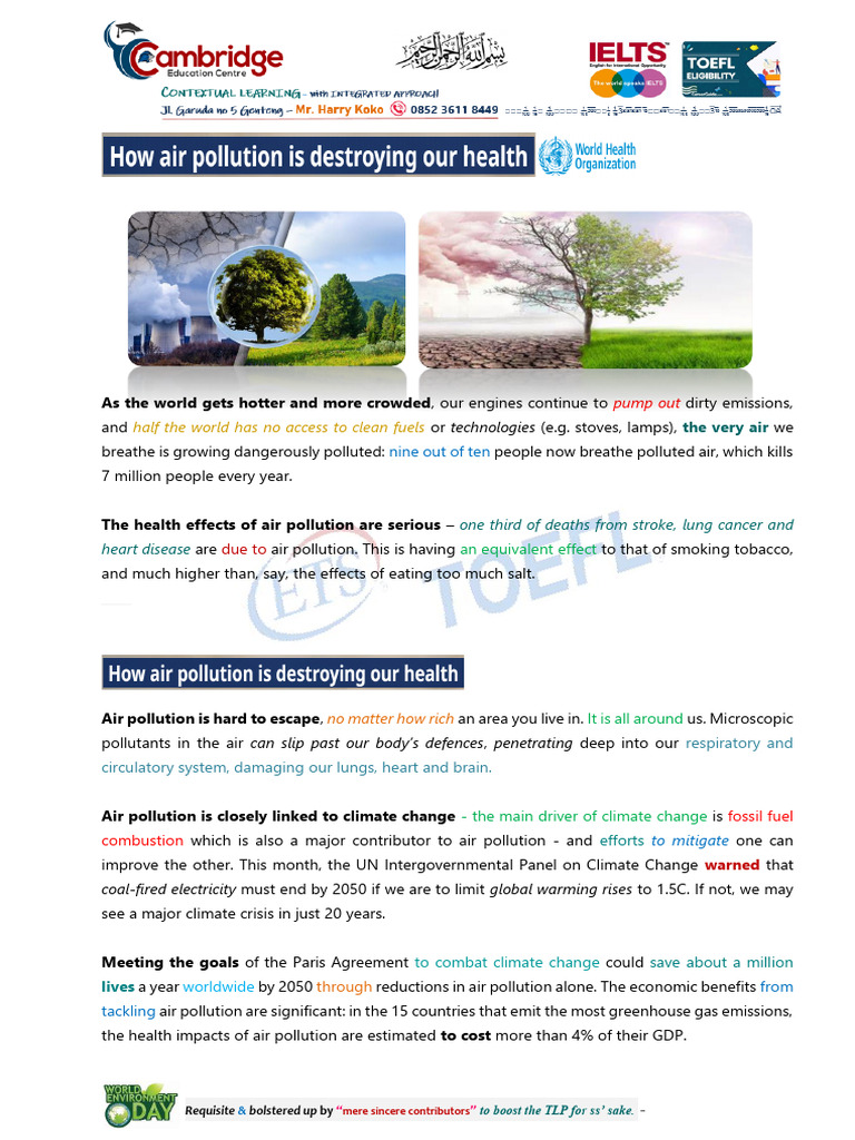 A10 - Base - Air Pollution Is Everyone's Problem | PDF | Air Pollution ...