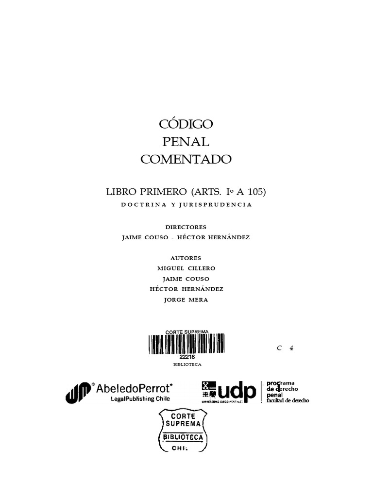 Jaime Couso y Héctor Hernández - Código Penal Comentado (Derecho Penal ...
