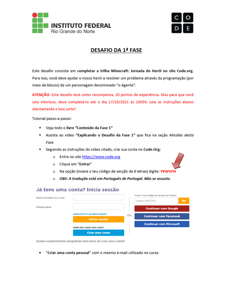 Tutorial Desafio 1 | PDF