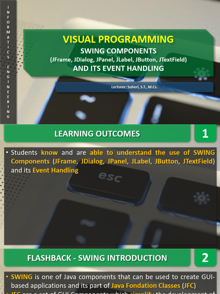 PV - M02 - Komponen SWING (JFrame, JDialog, JPanel, JLabel, JButton ...