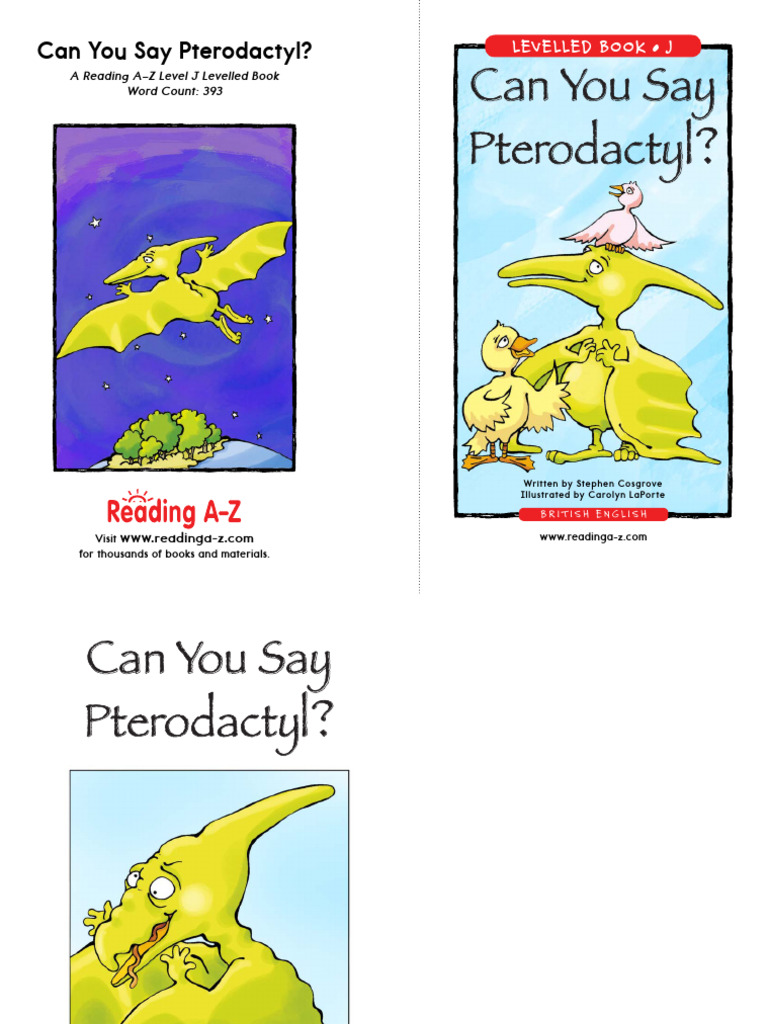 Can you say Pterodactyl | PDF