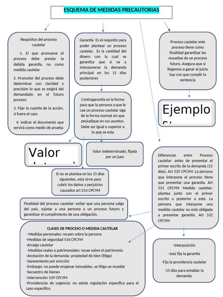 Esquema de Medidas Precautorias 14 Mayo | PDF | Mandato | Justicia