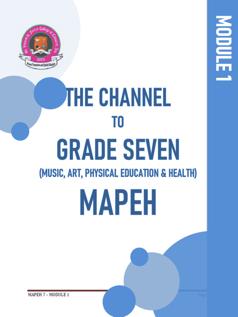 MAPEH GR. 7 MODULE 1 Min | PDF