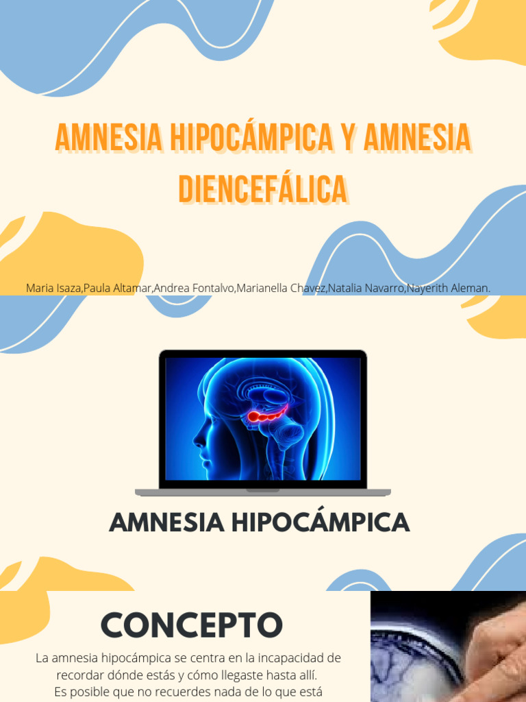 Amnesia Hipocampica y Amnesia Diencefalica PDF | PDF