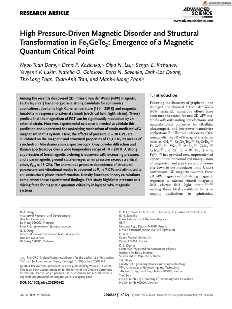 Advanced Science - 2023 - Dang | PDF