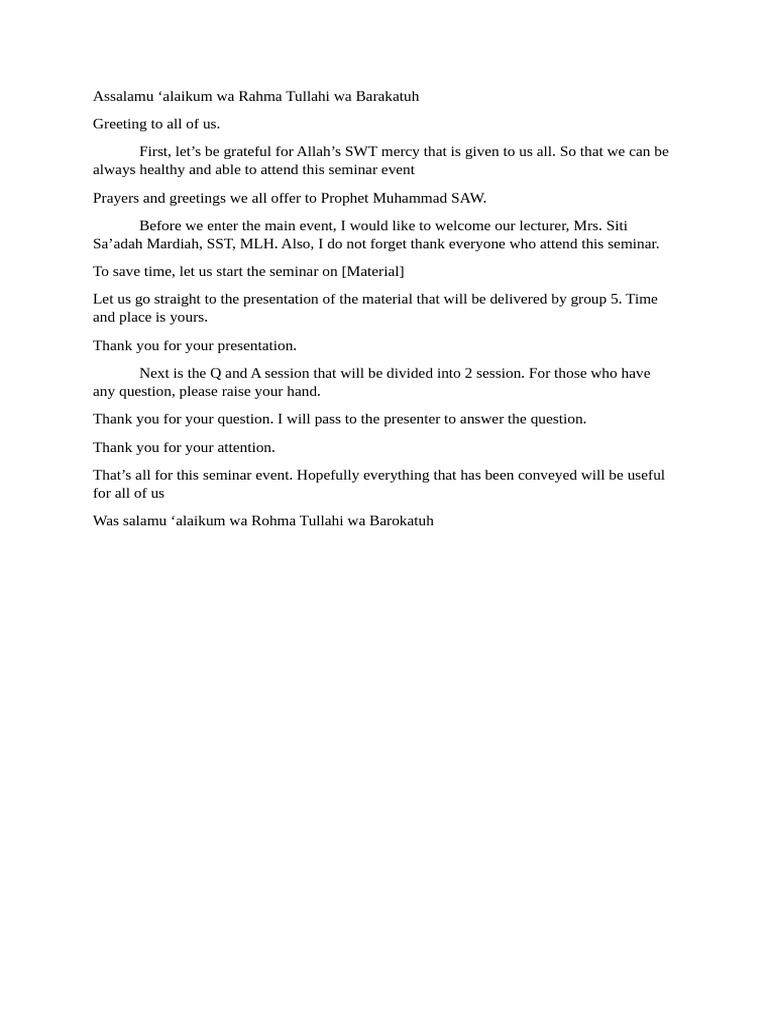 Moderator Text English | PDF