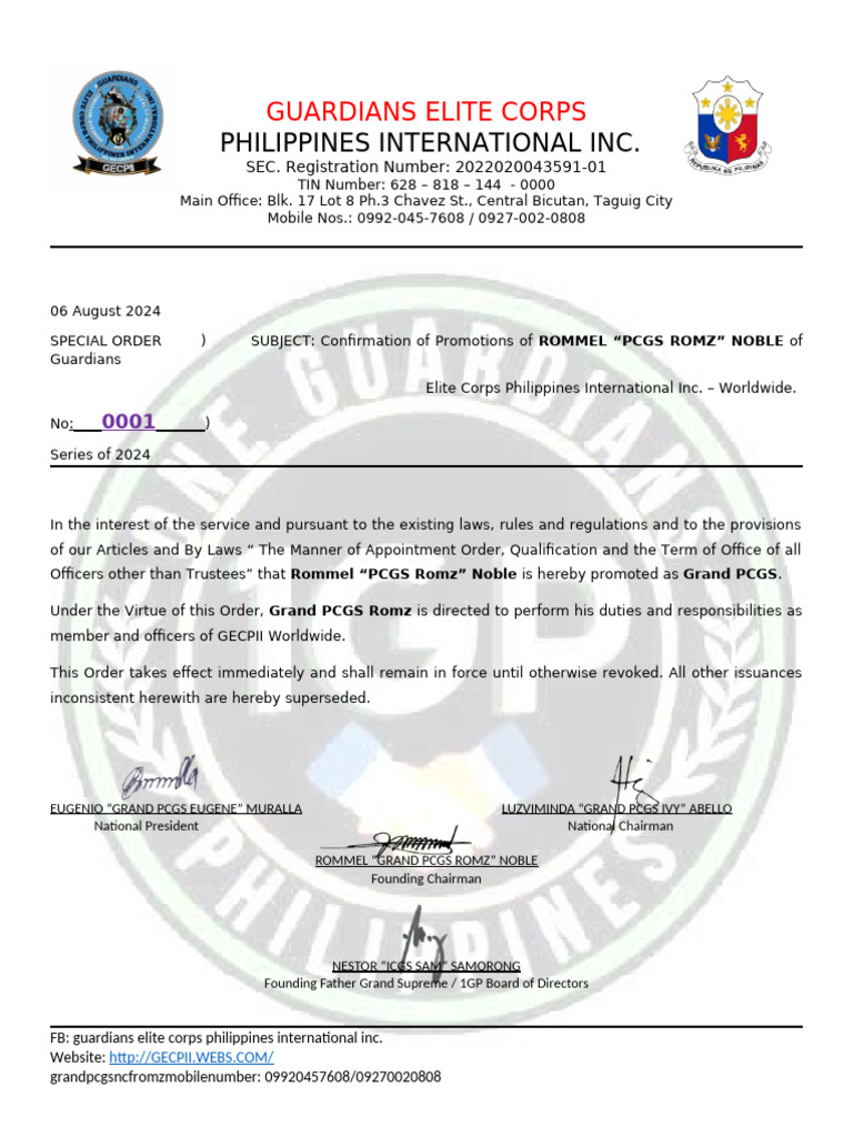 Appointment Order | PDF