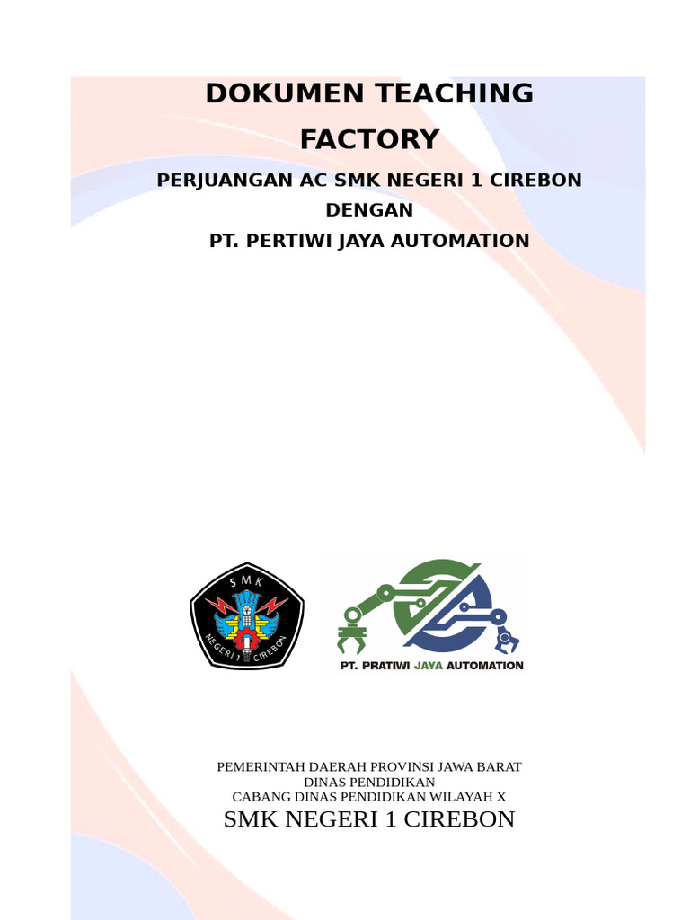 DOKUMEN TEACHING FACTORY | PDF