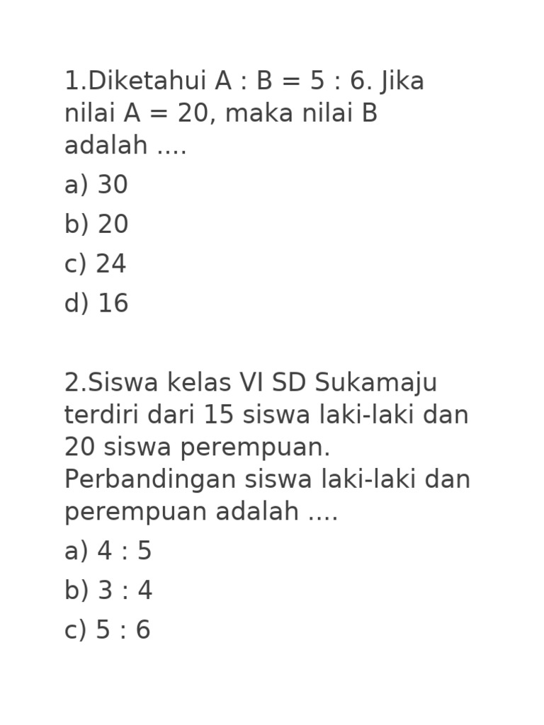 PH MTK Kls6rasio | PDF