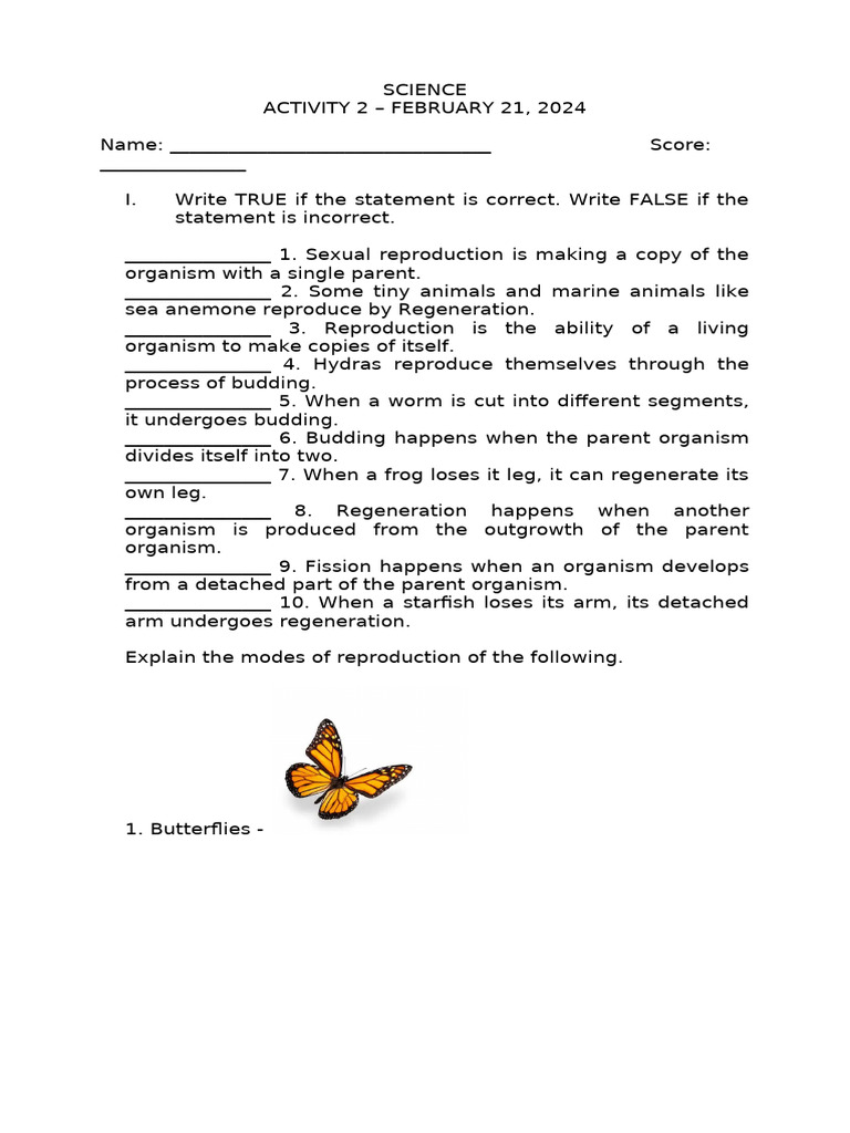 SCIENCE 4-5 - Activity 2 - Feb 21, 2024 | PDF