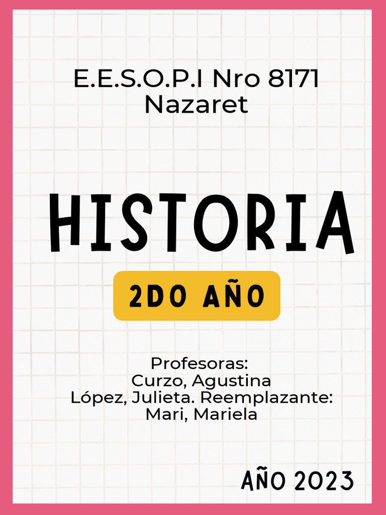 2do Historia Cuadernillo 2023 Pdf
