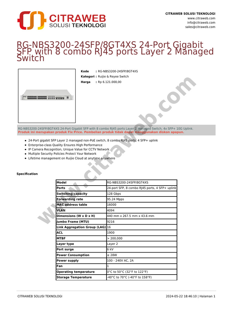 24-Port Layer 2 Managed Switch | PDF | Physical Layer Protocols | Computer Engineering