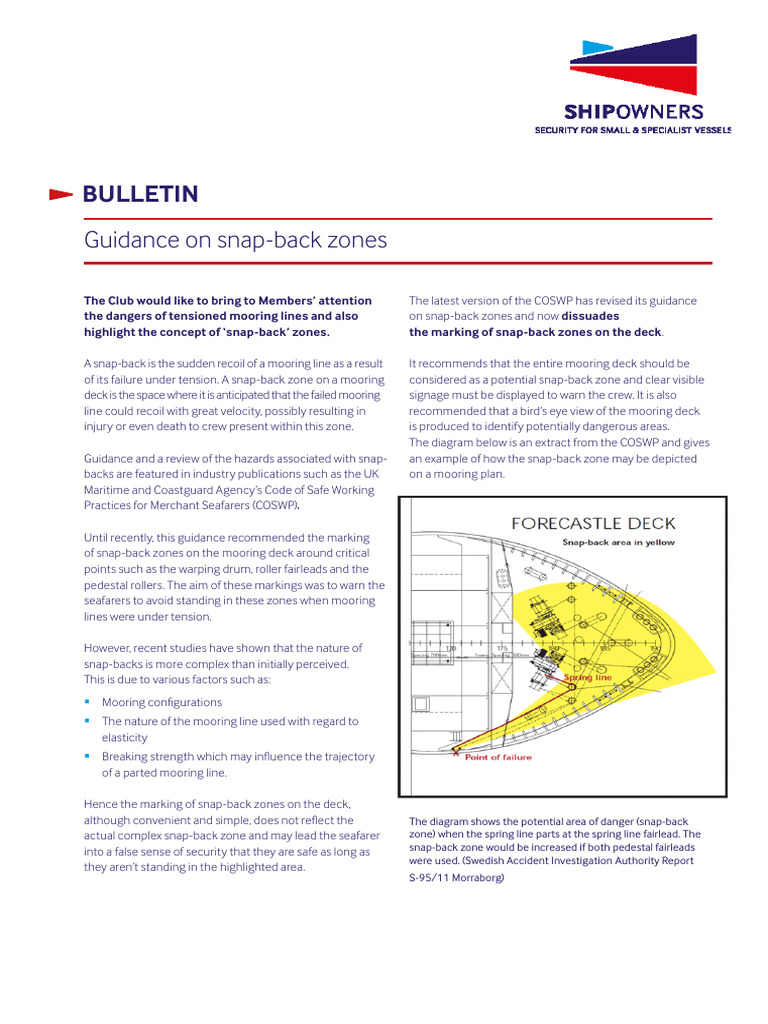 Bulletin Guidance On Snap Back Zones 1 | PDF