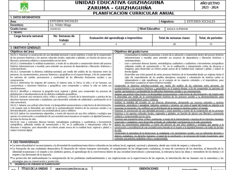 Pca - 9. Egb. 2019 | PDF