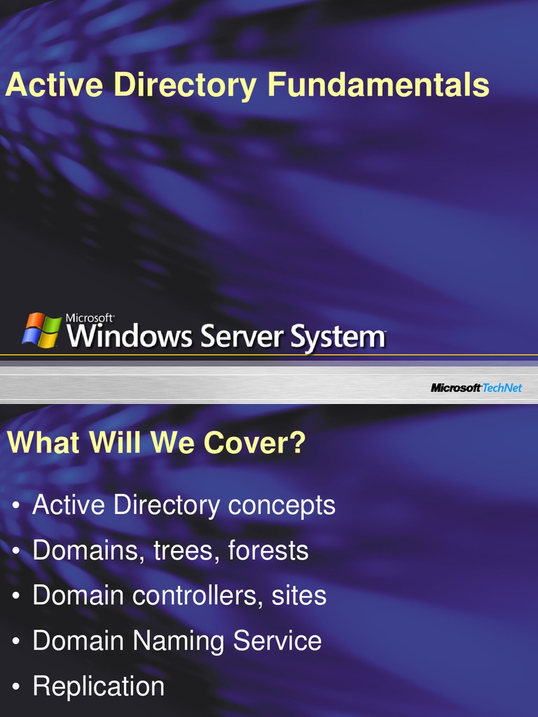 Active Directory Fundamentals | PDF | Active Directory | Domain Name System