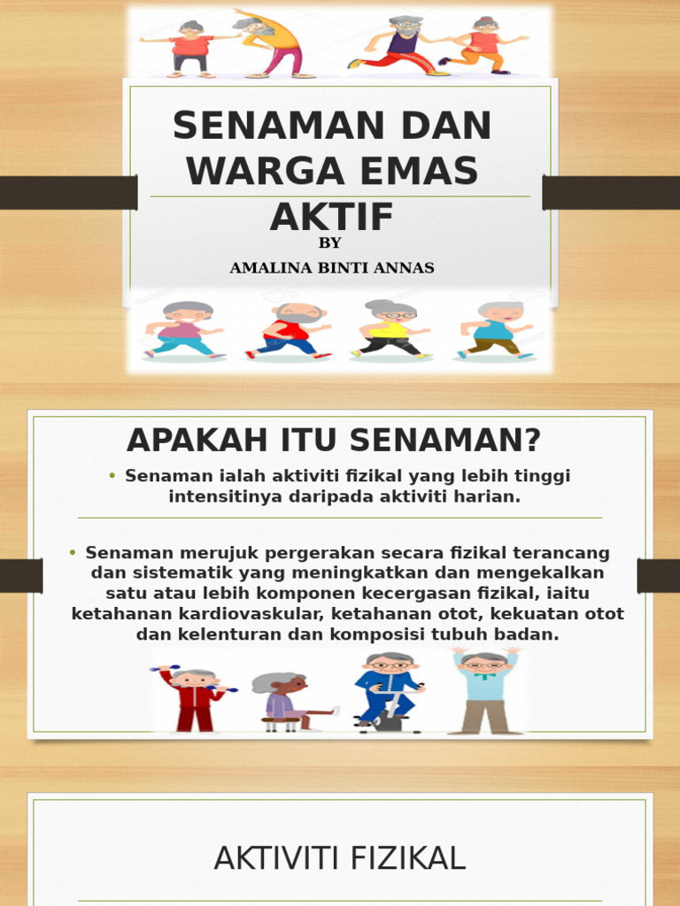 Senaman Dan Warga Emas Aktif | PDF