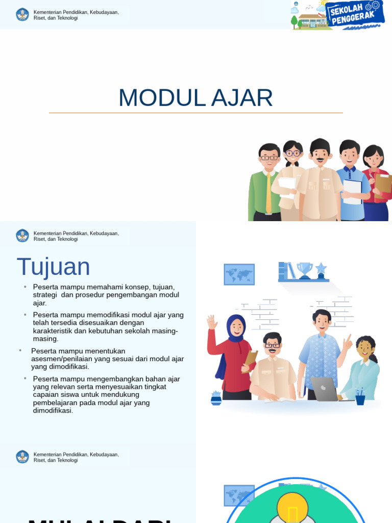 Powerpoint Materi Modul Ajar | PDF