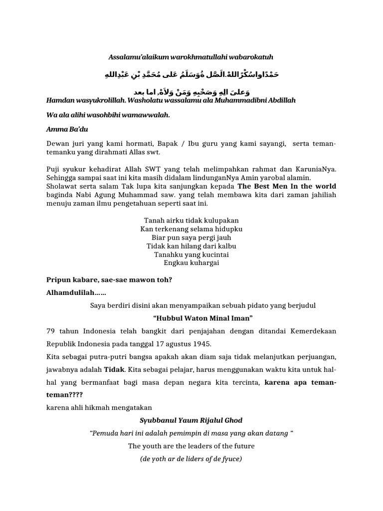 Khitabah Mapsi 2024 | PDF