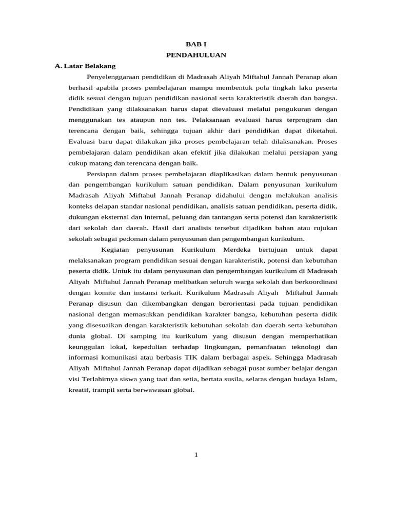 Kurikulum Tingkat Satuan Pendidikan 2024 | PDF