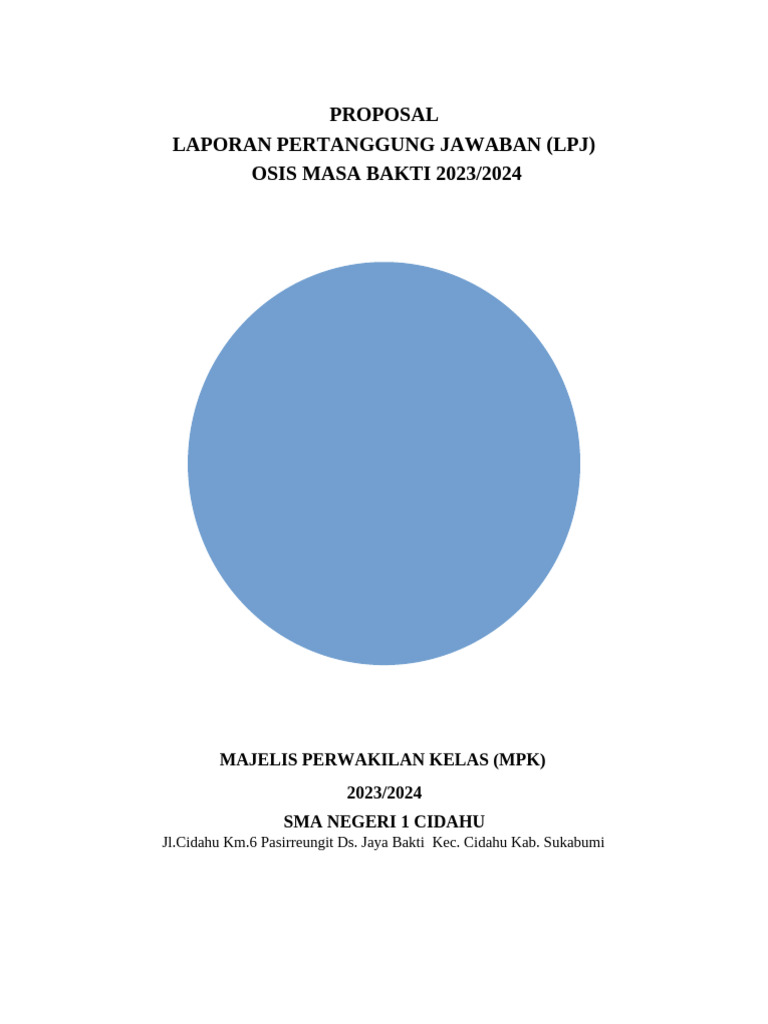 Proposal - LPJ - Osis - Gen-8 - Rencana | PDF