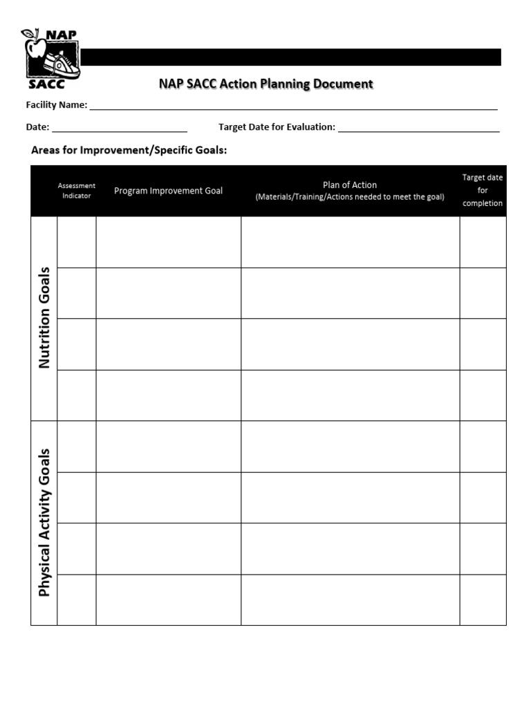 Action Planning Document Fillable | PDF
