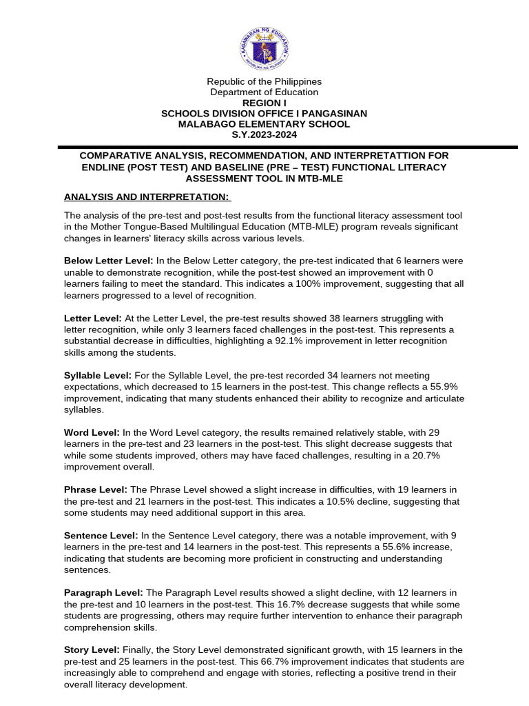 Comparative Analysis MTB-MLE FLAT MES | PDF