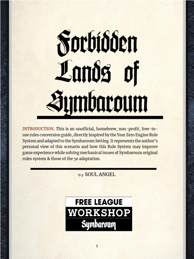 944668-Official Forbidden Lands of Symbaroum v1.1 | PDF