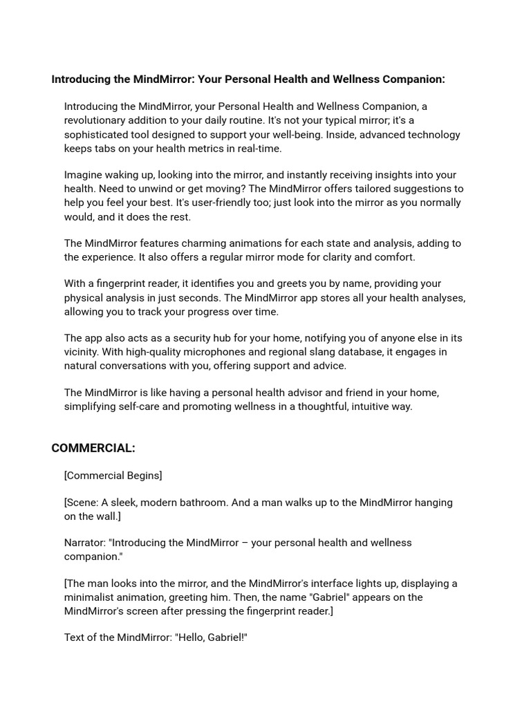 Mind Mirror Project | PDF