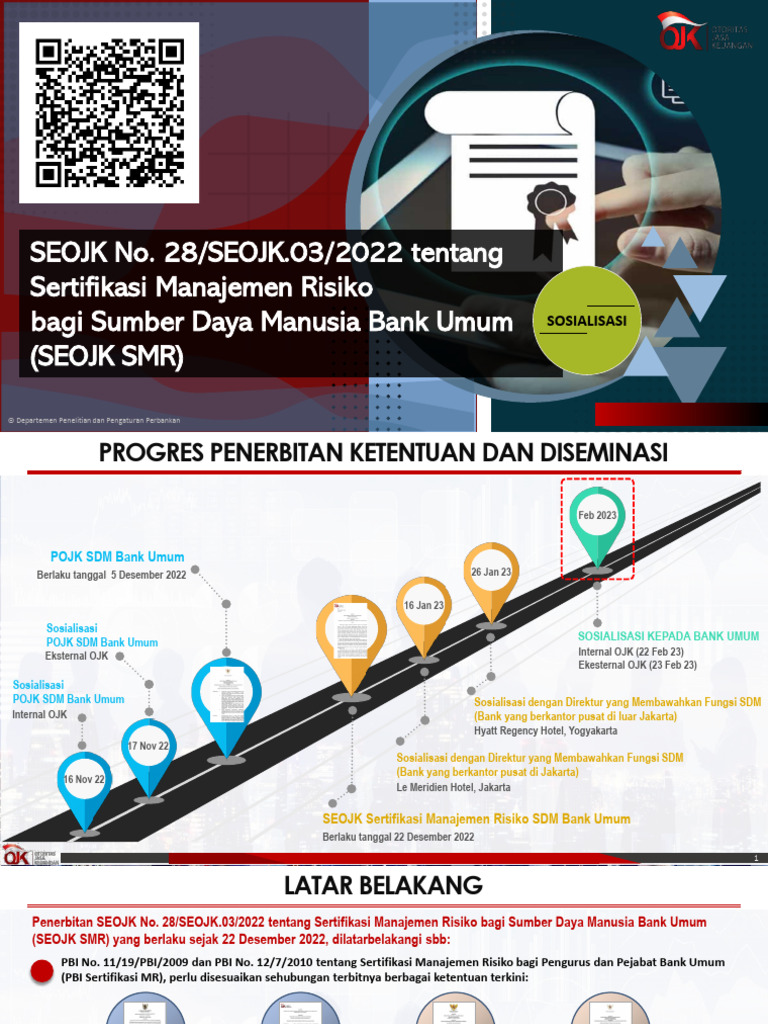 Materi Sosialisasi SEOJK SMR | PDF