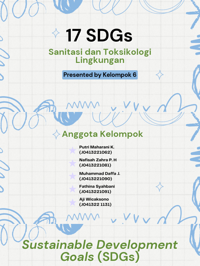17 SDGs - Kelompok 6 - Sanitasi Dan Toksikologi | PDF