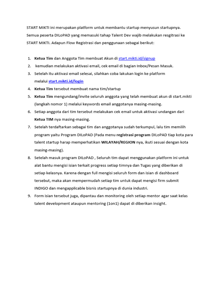 Start Mikti - Dilopad2019 | PDF