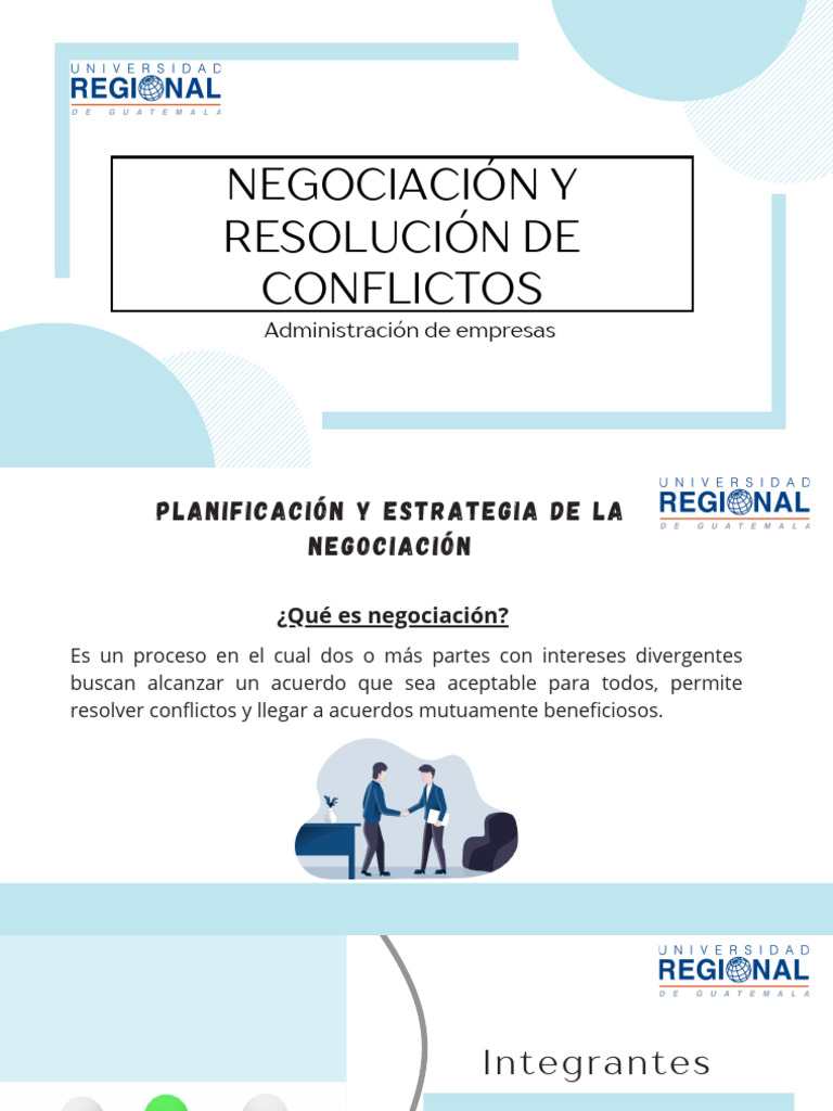 Negociación y Resolución de Conflictos | PDF