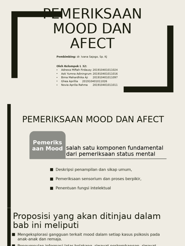 Bab 4 Pemeriksaan Mood Dan Afek | PDF
