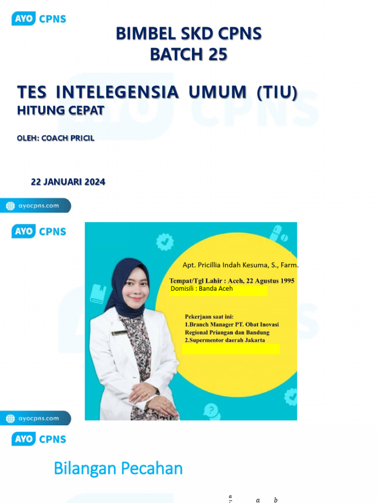 Pra Materi - Hitung Cepat | PDF