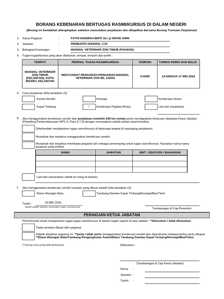 Lampiran 3 - Kew002 - App 2023 - Borang Kebenaran Bertugas Rasmi Di ...