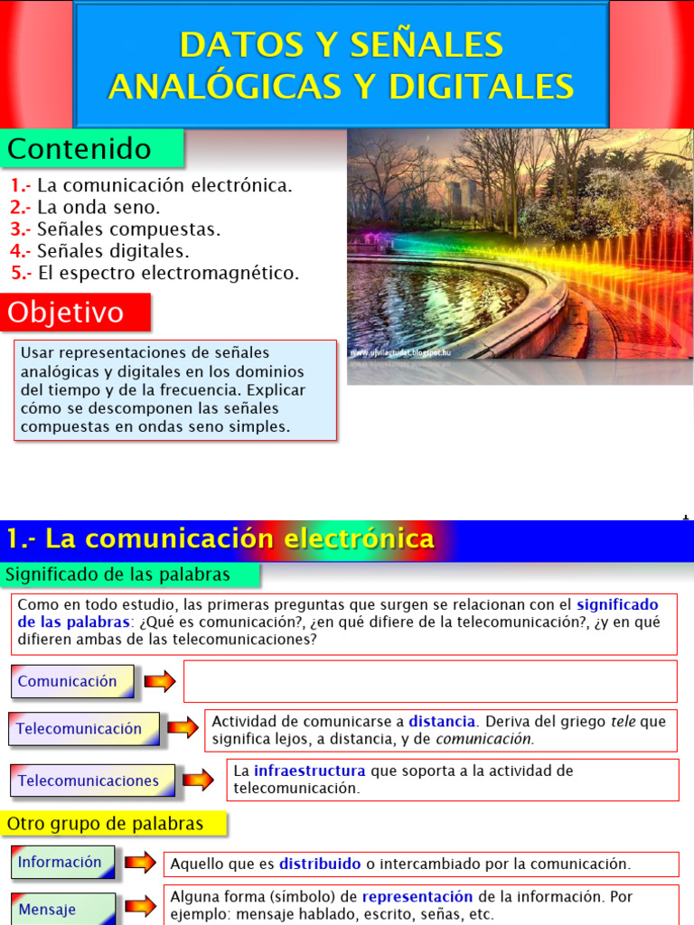 Clase 1. Intriduccion A Señales Analogas y Digitales - Hasta La 17 | PDF