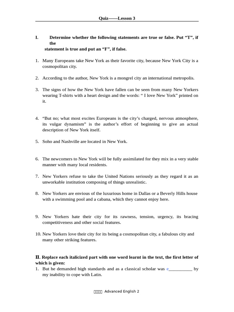 Quiz 3 | PDF