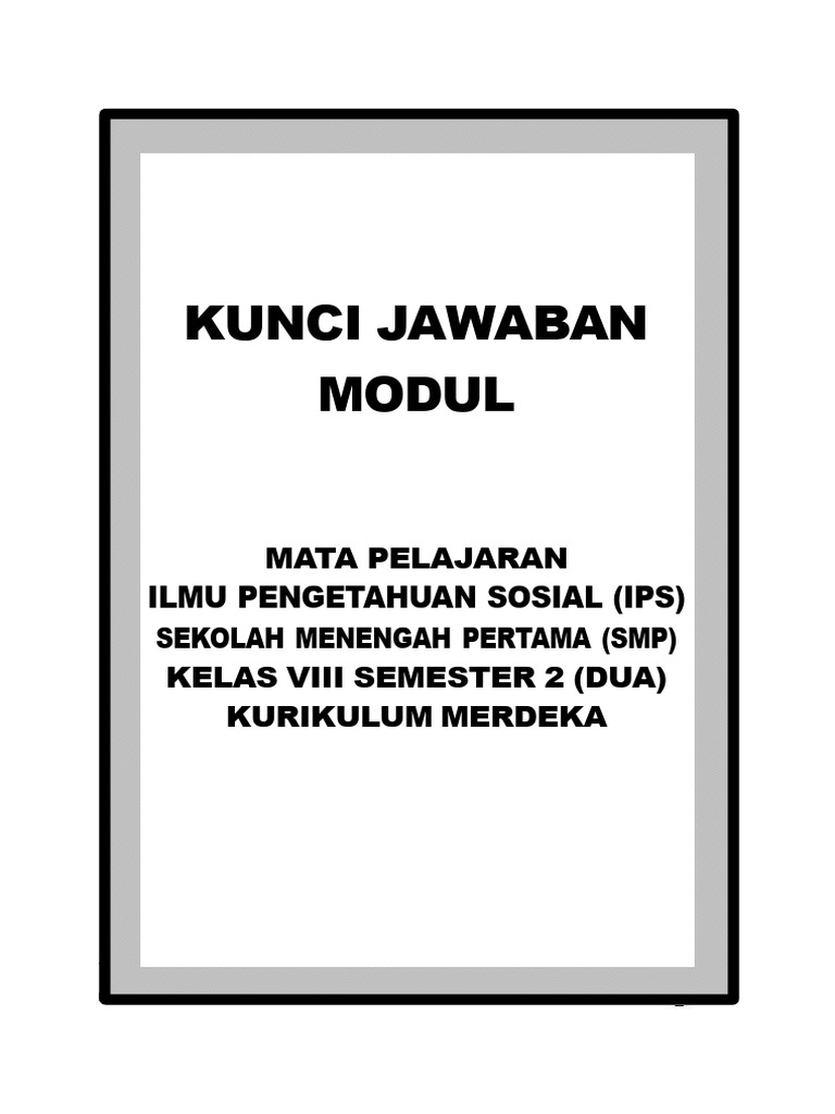 K - Modul IPS Klas VIII | PDF