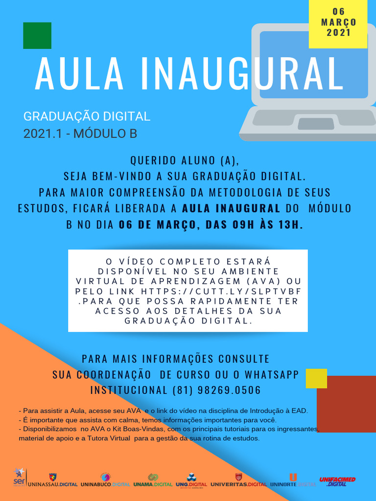 Aula Inaugural - Mod C - Grad Digital | PDF