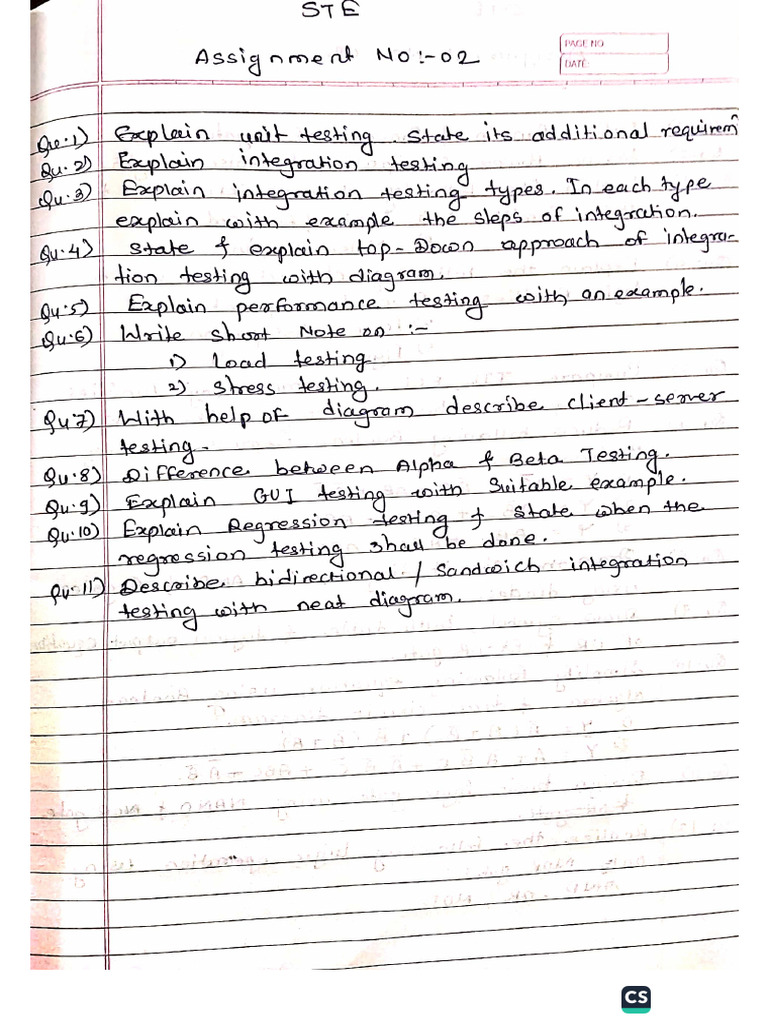 STE - Assignment No - 02 | PDF