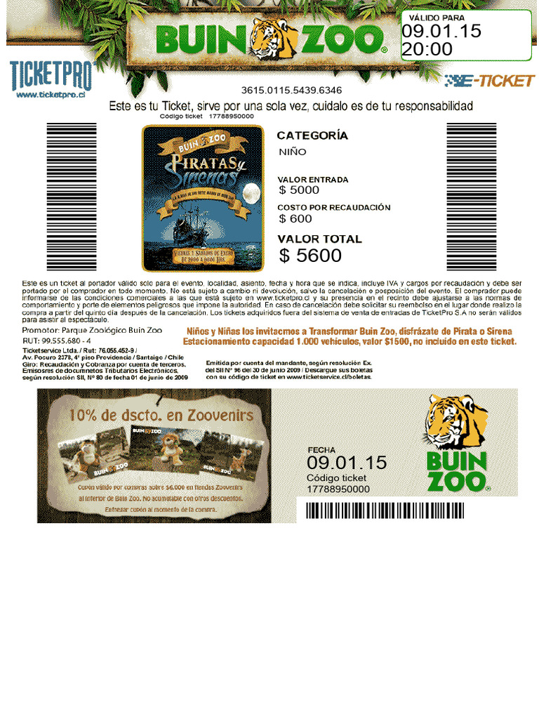 Ticketpro Eticket 1778895 | PDF
